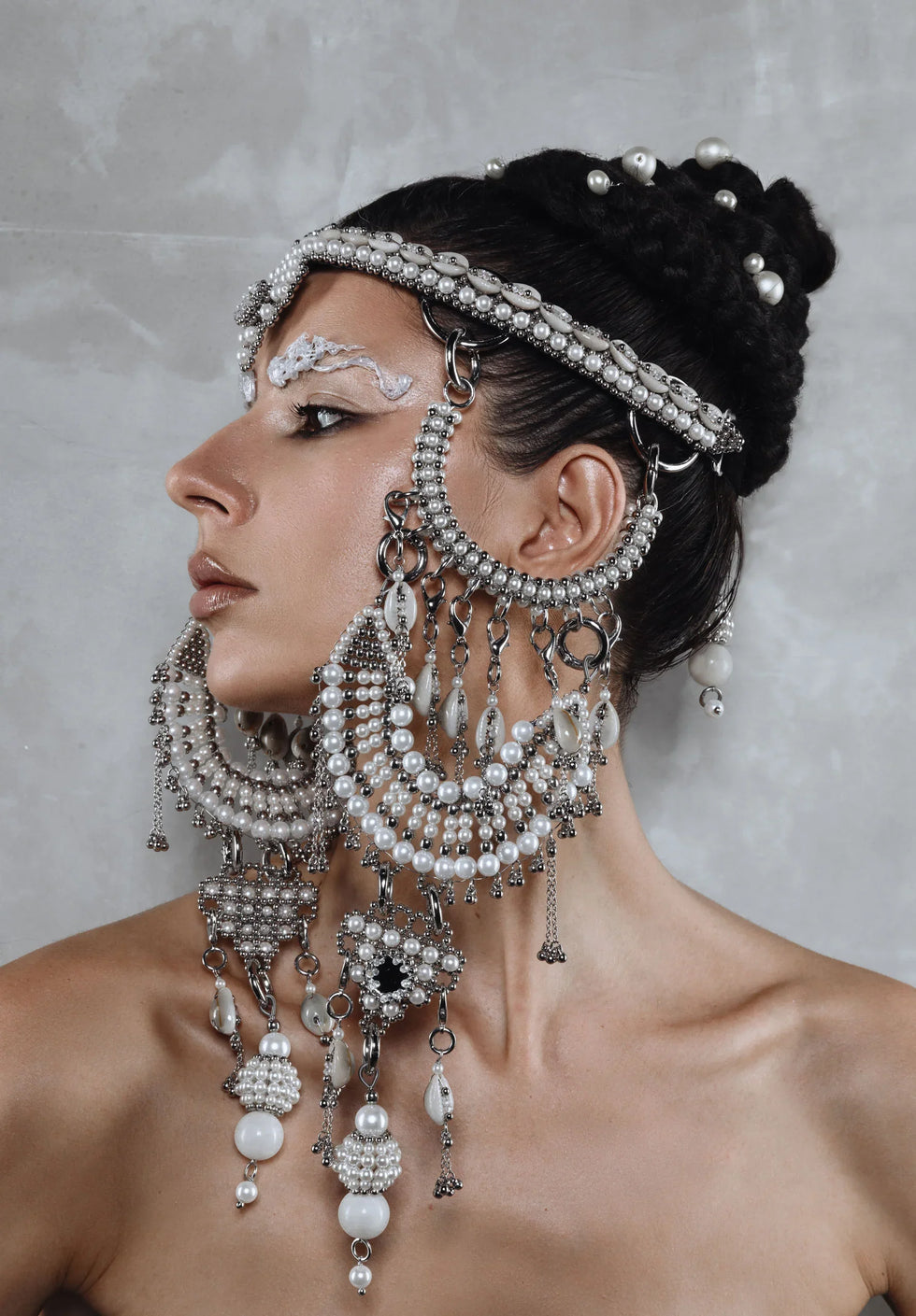 Rushi Headpiece System in Pearl - 2 Variants – Object & Dawn