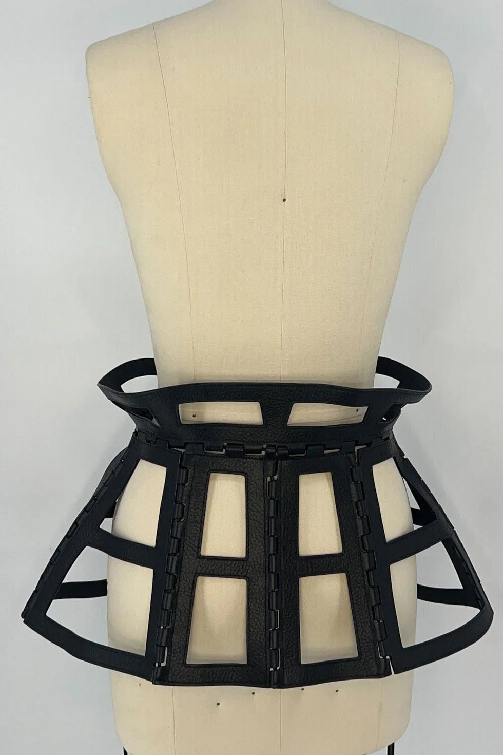 Jas Leather Cage Skirt - Black – Object & Dawn