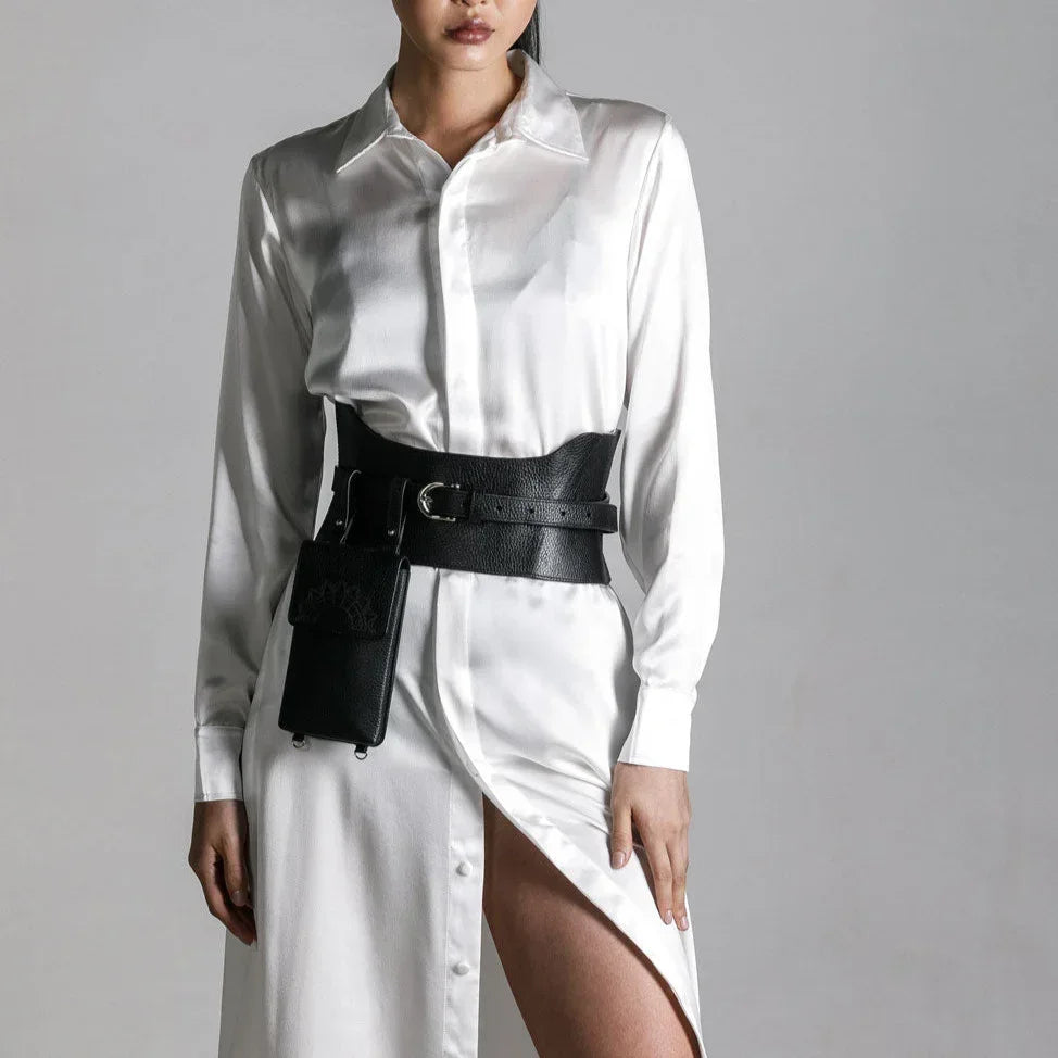 Zheng Leather Structured Corset Belt – Object & Dawn